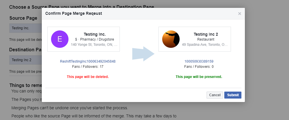 How to Merge Multiple Facebook Pages | Reshift Media Inc.
